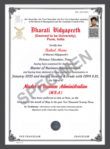 Convocation / Degree Certificate – School of Distance Education